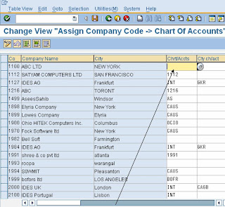 Knowledge Tree: Assign Company Code to Chart of Accounts