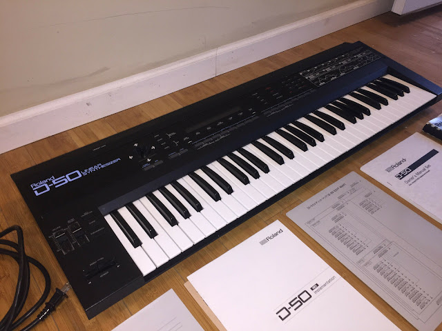 MATRIXSYNTH: Roland D-50 Digital Linear Synthesizer Keyboard SN GA41057