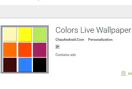 Colors Live Wallpaper - Color Wallpaper