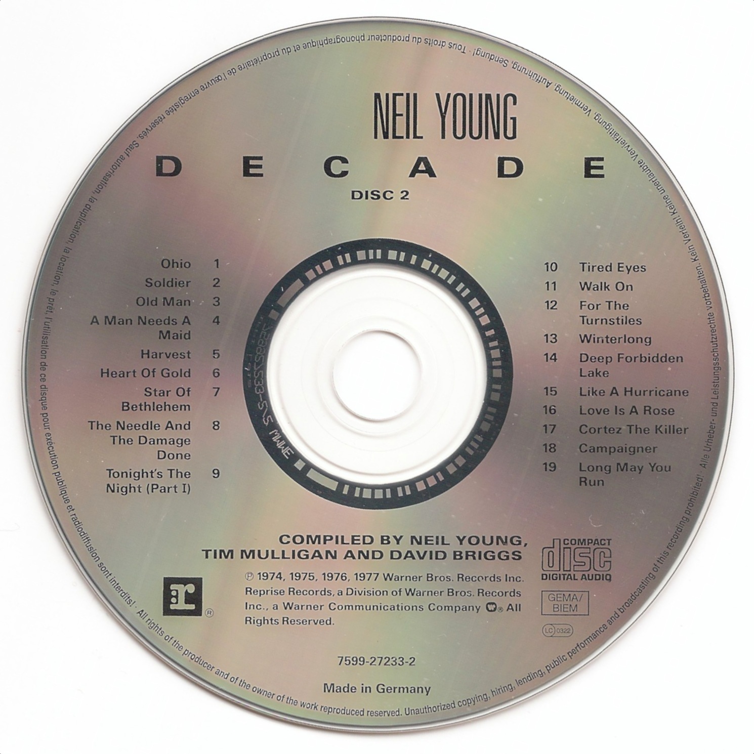The First Pressing CD Collection: Neil Young - Decade