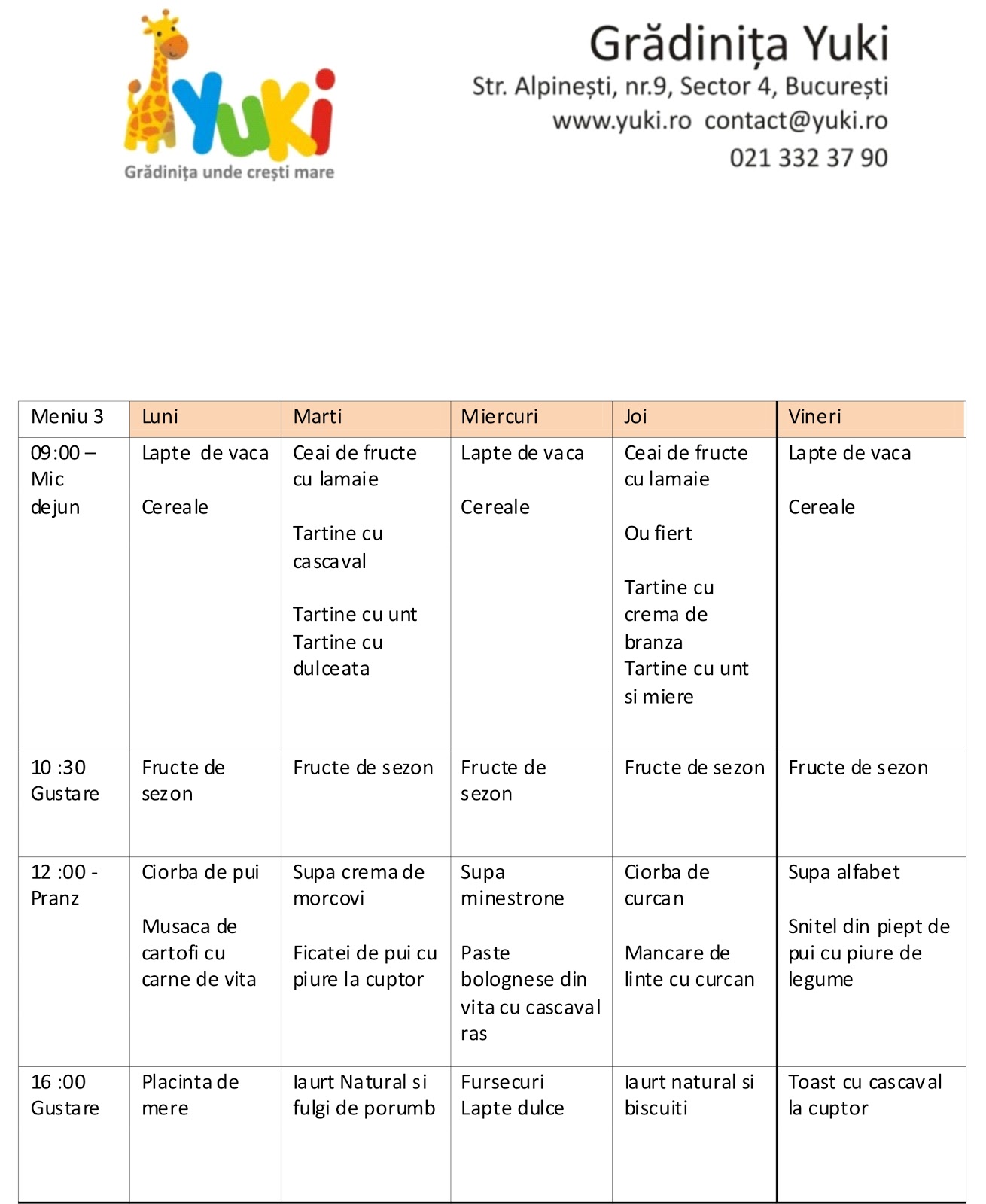 Gradinita Yuki: November 2012