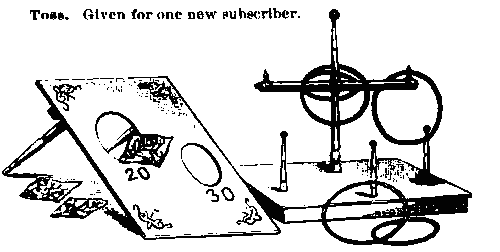 Ring Toss Clip Art Sketch Coloring Page