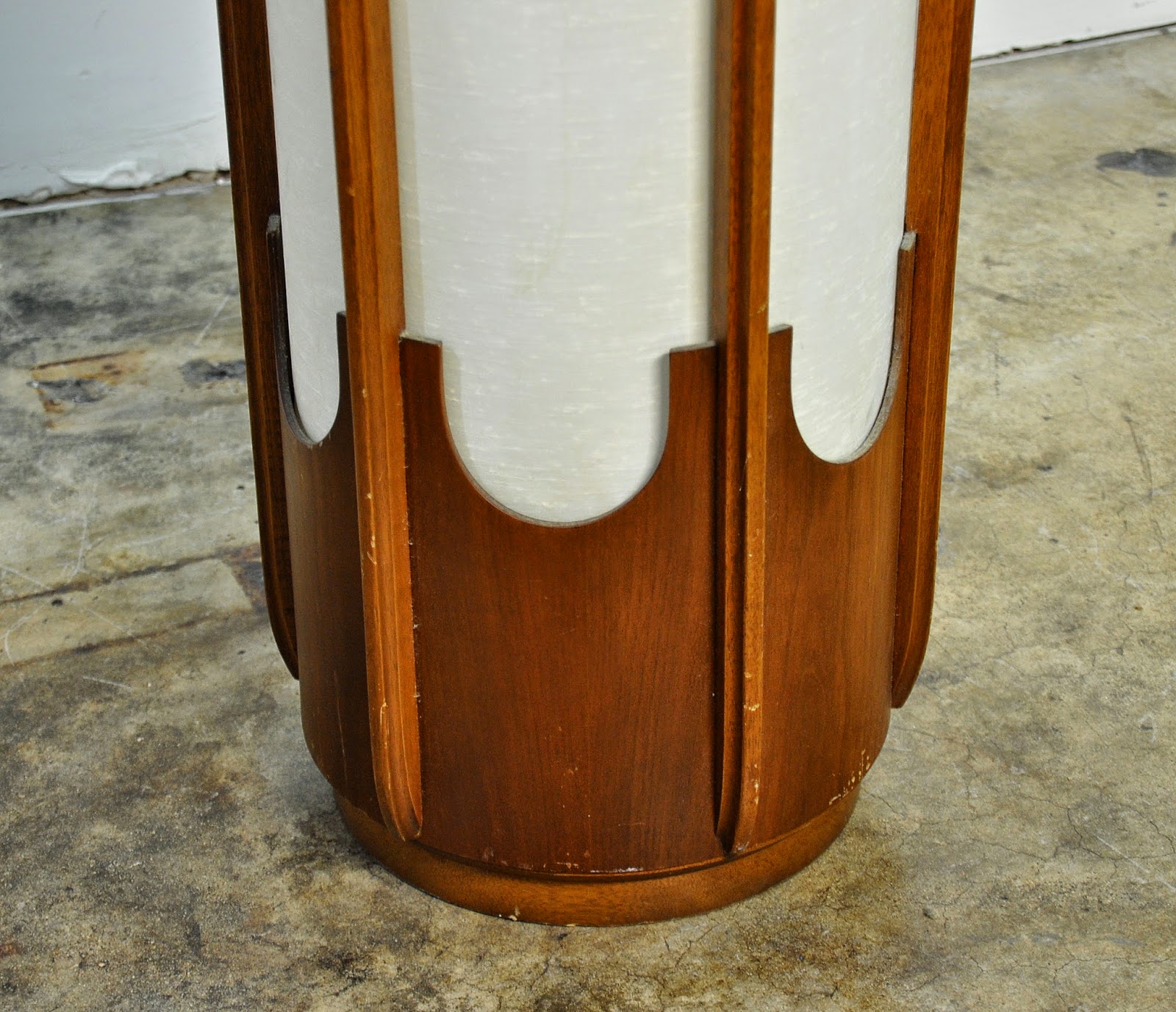 SELECT MODERN: 6 Foot Tall Teak Floor Lamp