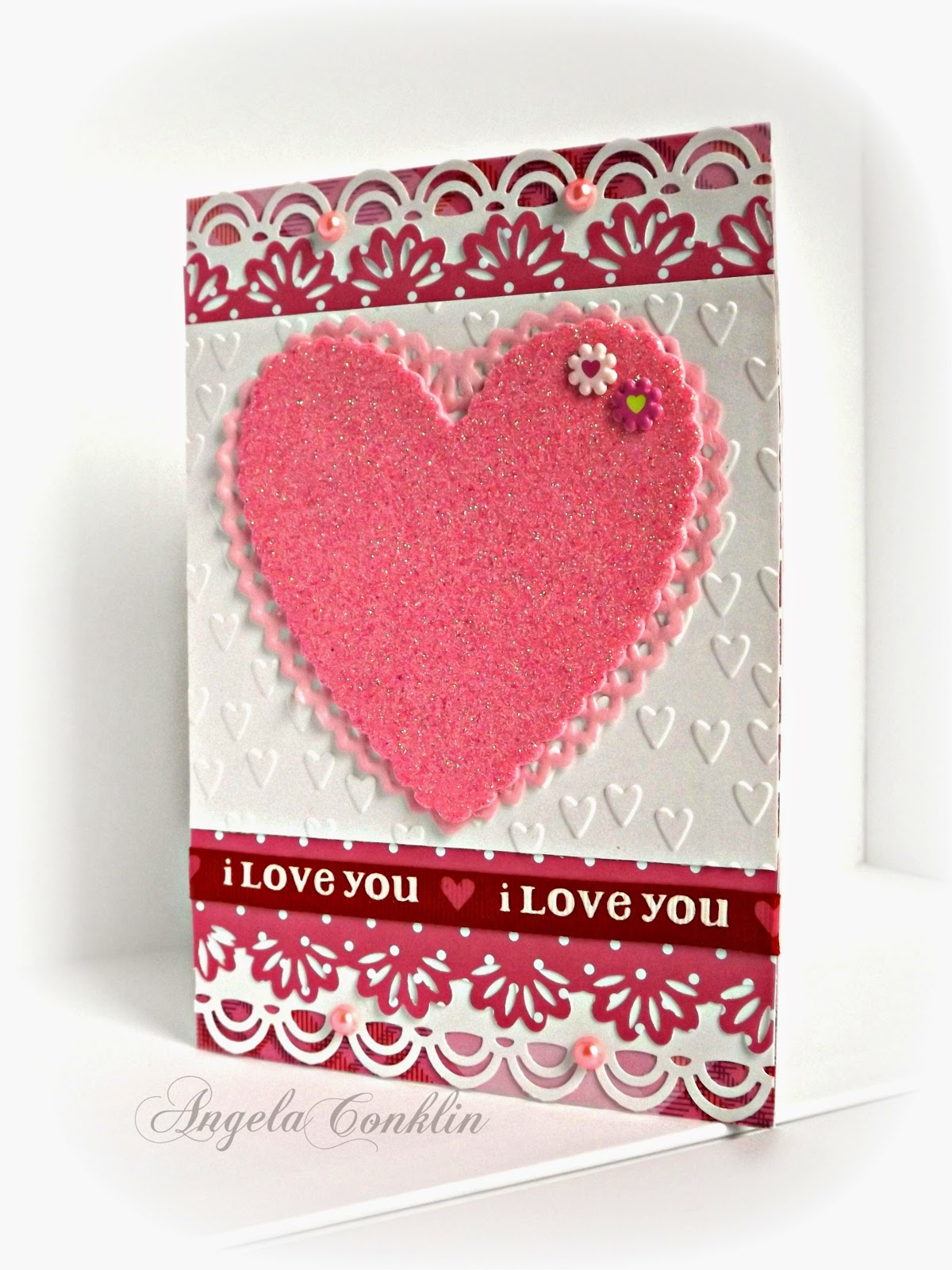 Heartedly Handcrafted: Handmade Valentine's Day Card with a Modified ...
