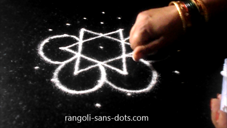 Black and white rangoli designs kolangal