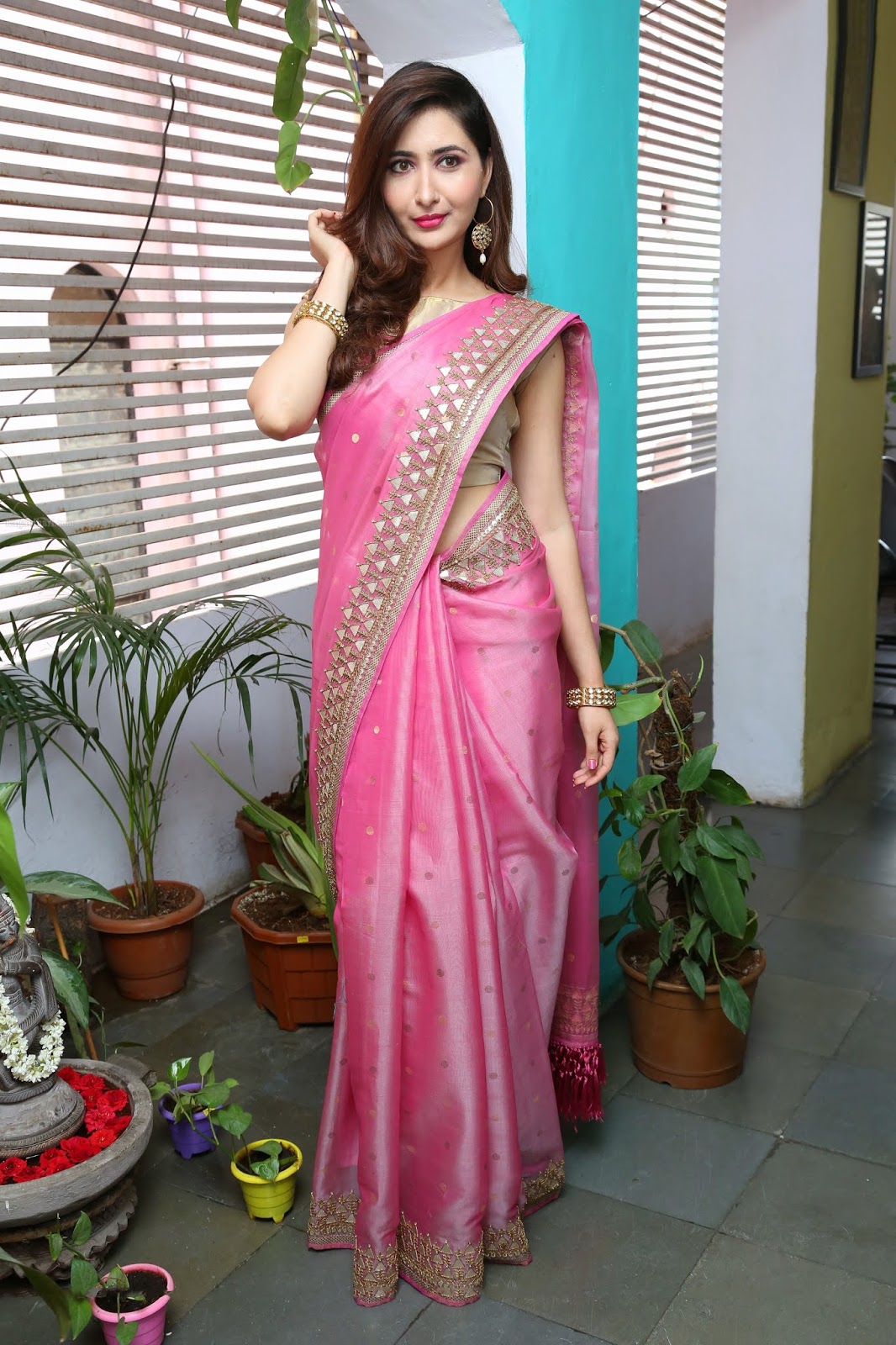 Harshada Patil Looking Gorgeous In Pink Saree ★ Desipixer