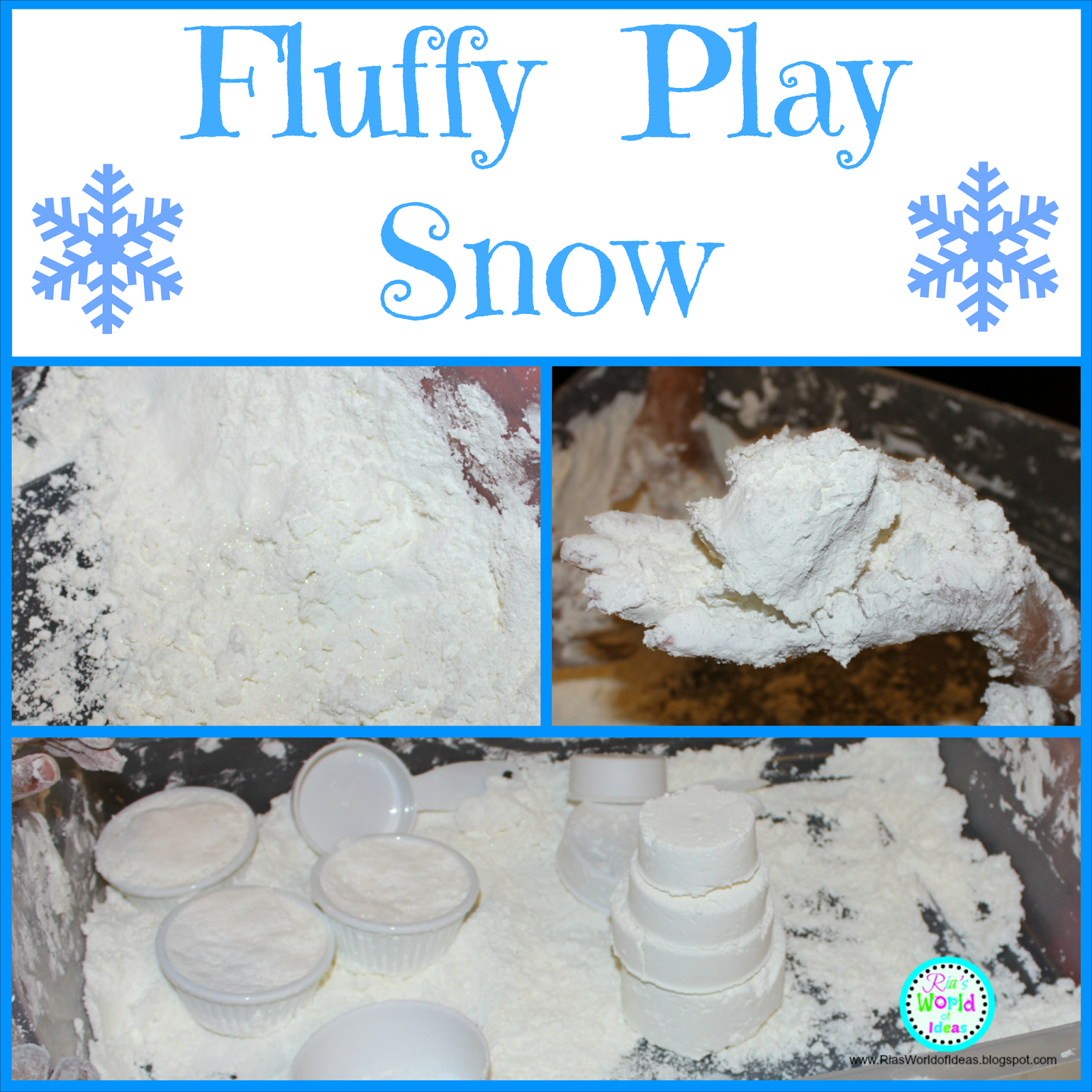 Ria's World of Ideas: Fluffy Play Snow
