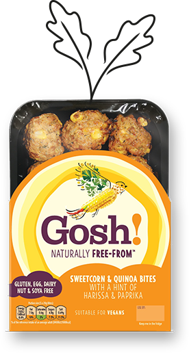Gosh Sweetcorn & Quinoa bites