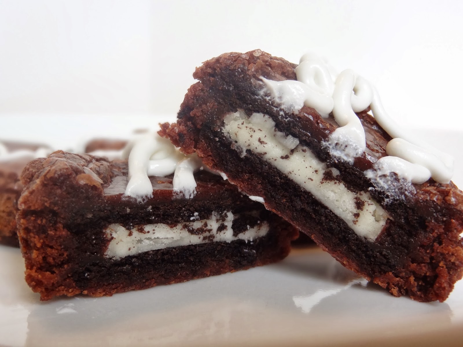 cooking with crystal: Oreo Stuffed Brownies