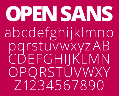 X1: Free Font - Open Sans