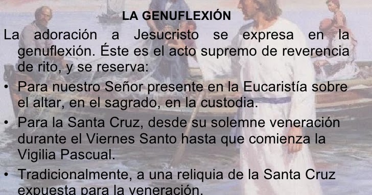 En las Redes con Jesús : ¿Por qué hacemos la genuflexión?