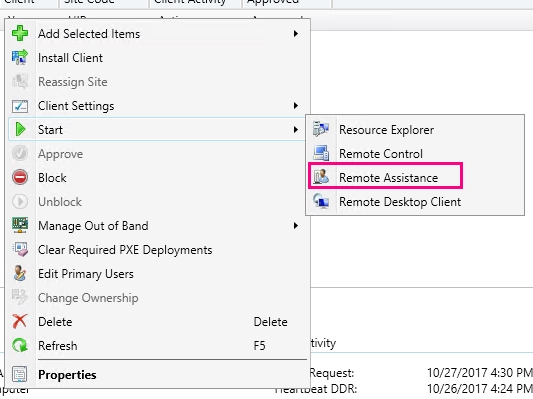 [SCCM] Remote Assistance setting 방법 ~ Learning, Sharing, and Being Updated.
