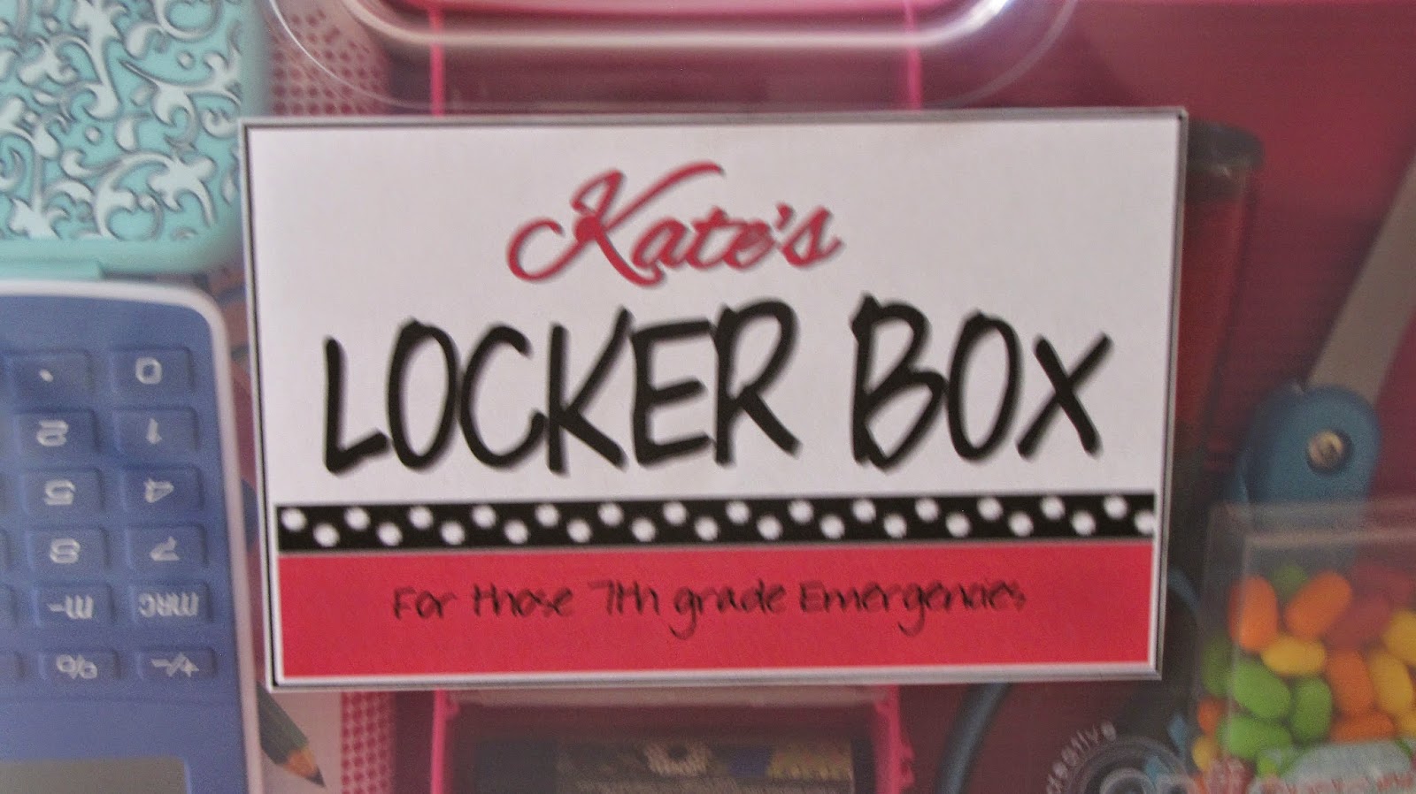 CHOCOLATES FOR BREAKFAST and other Sweet Somethings: School Locker Boxes