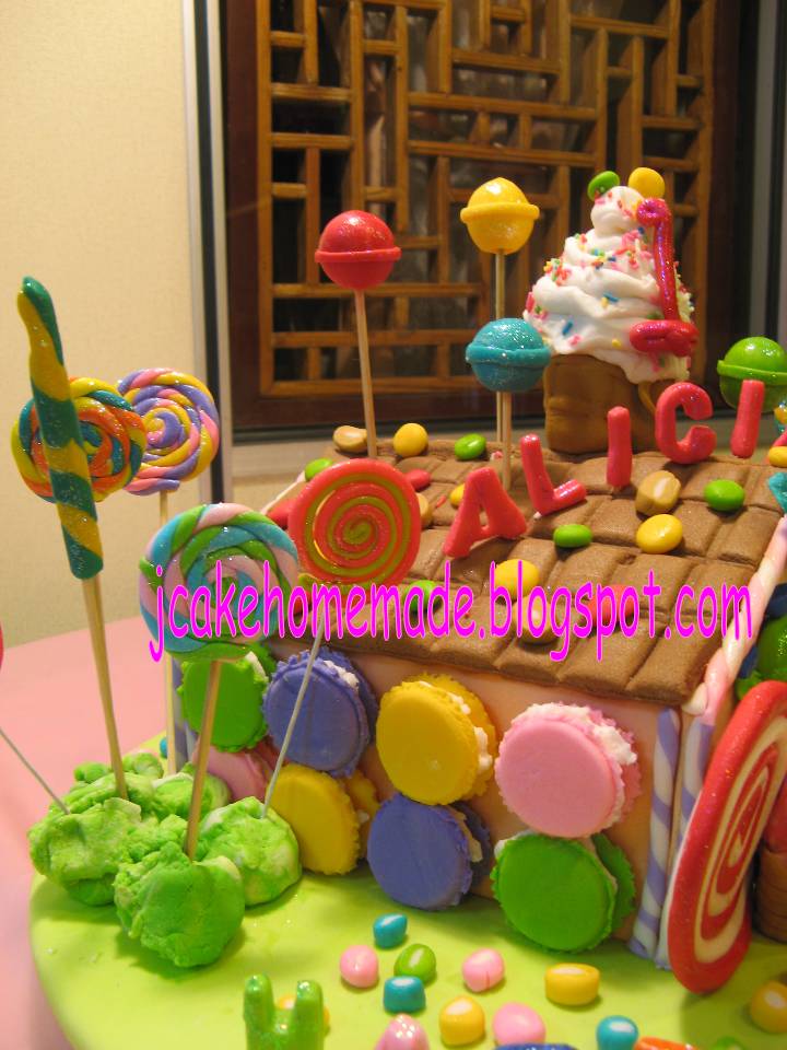 Jcakehomemade: Candy house birthday cake