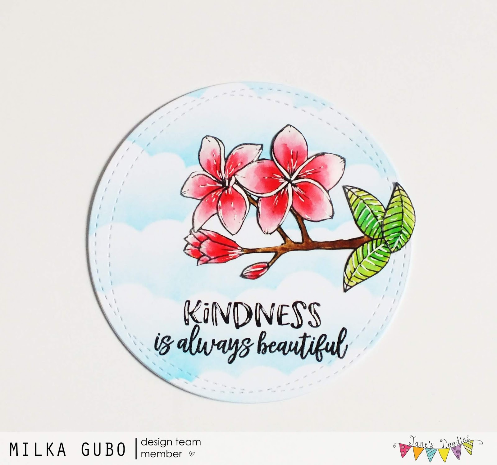 Crafty Milka: Kindness Circle Card (Jane's Doodles DT Spotlight)