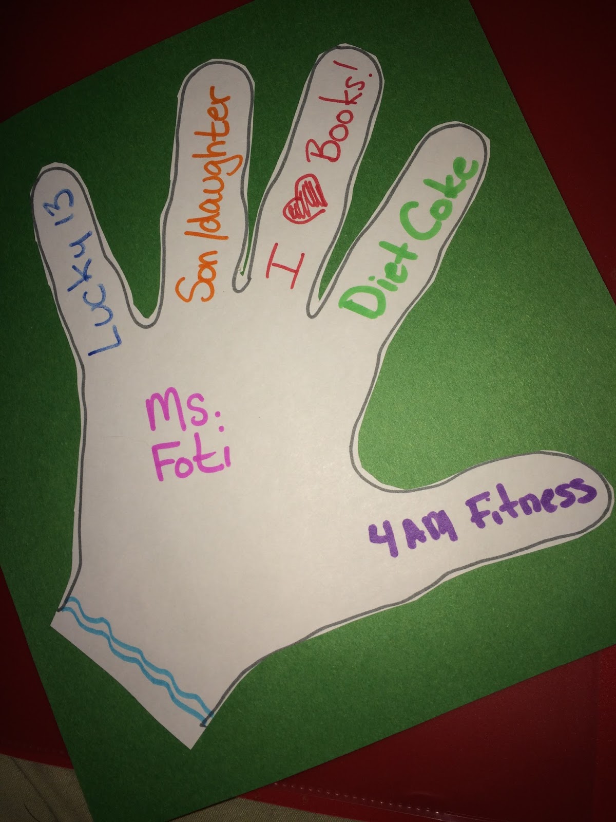 My Life as a Literacy Educator: Community Building Activity: Hands On