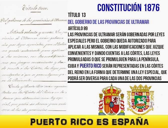 Movimiento de Reunificación de Puerto Rico y España: PUERTO RICO ERA ...
