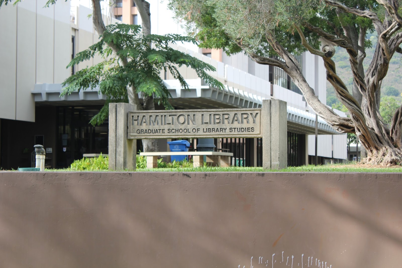 Hamilton Library at UH Manoa - Honolulu ~ Deep Blue Sea