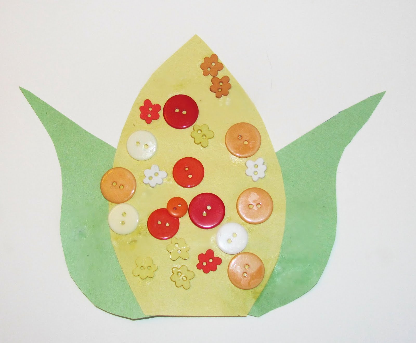 itmom: Fall Button Corn Craft