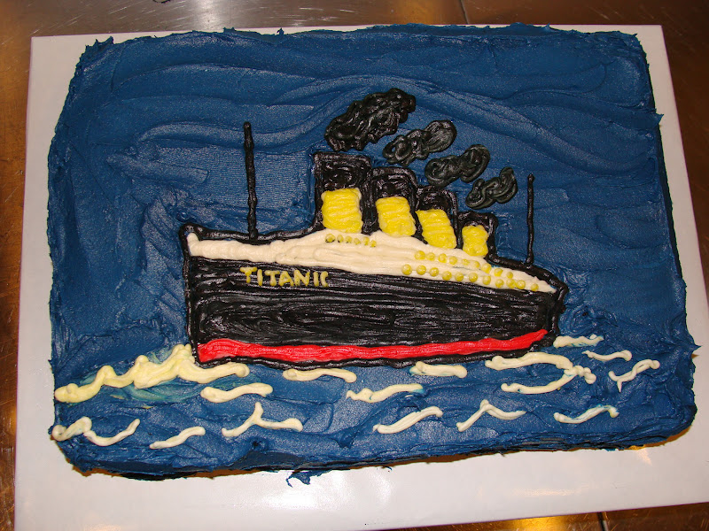 Door County Custom Cakes and Cookies: Jacob's Titanic Cookies and Cake