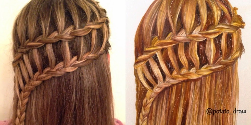 Hair Styles by Liberty: Braid Drawings!