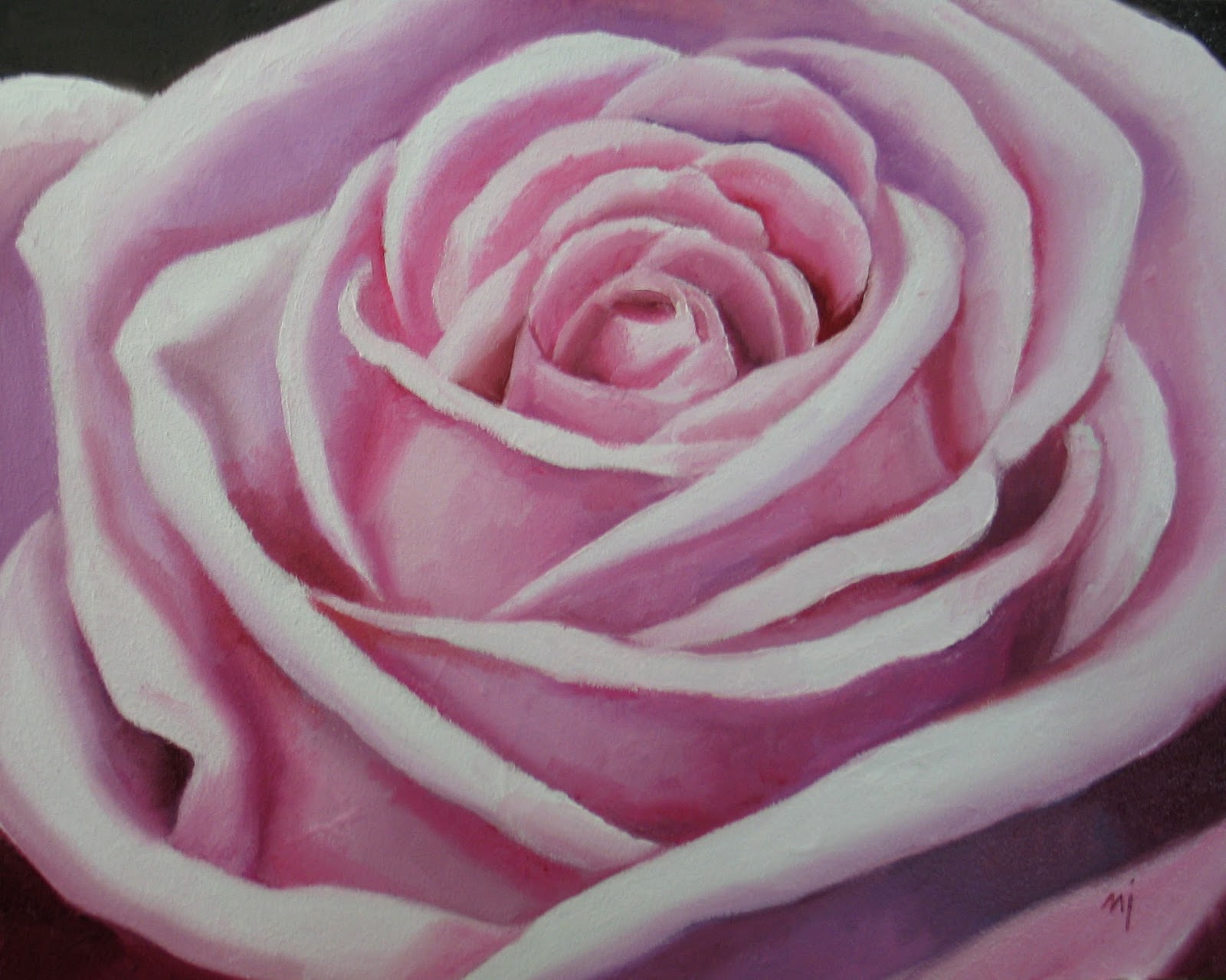 Nel's Everyday Painting: January Pink - SOLD