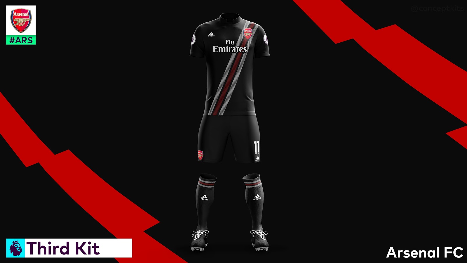 Adidas Arsenal 19-20 Home, Away & Third Concept Kits - Footy Headlines