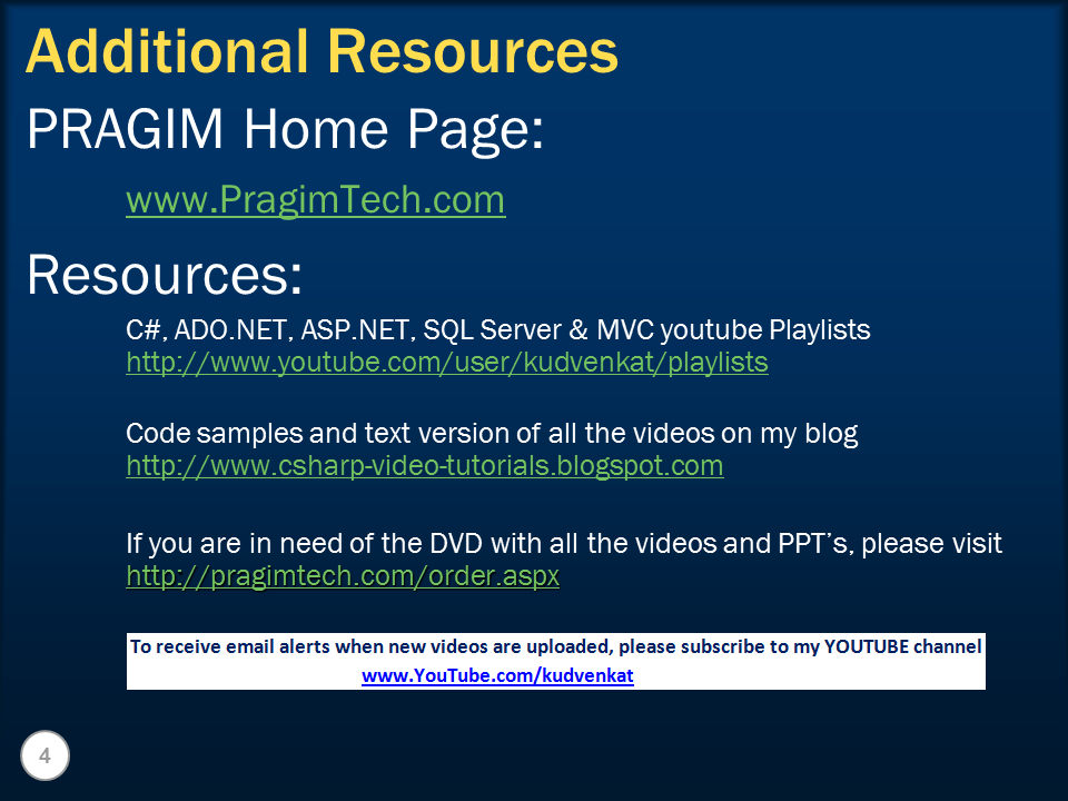 Sql Server Net And C Video Tutorial Passing Data To Event Handler In Jquery