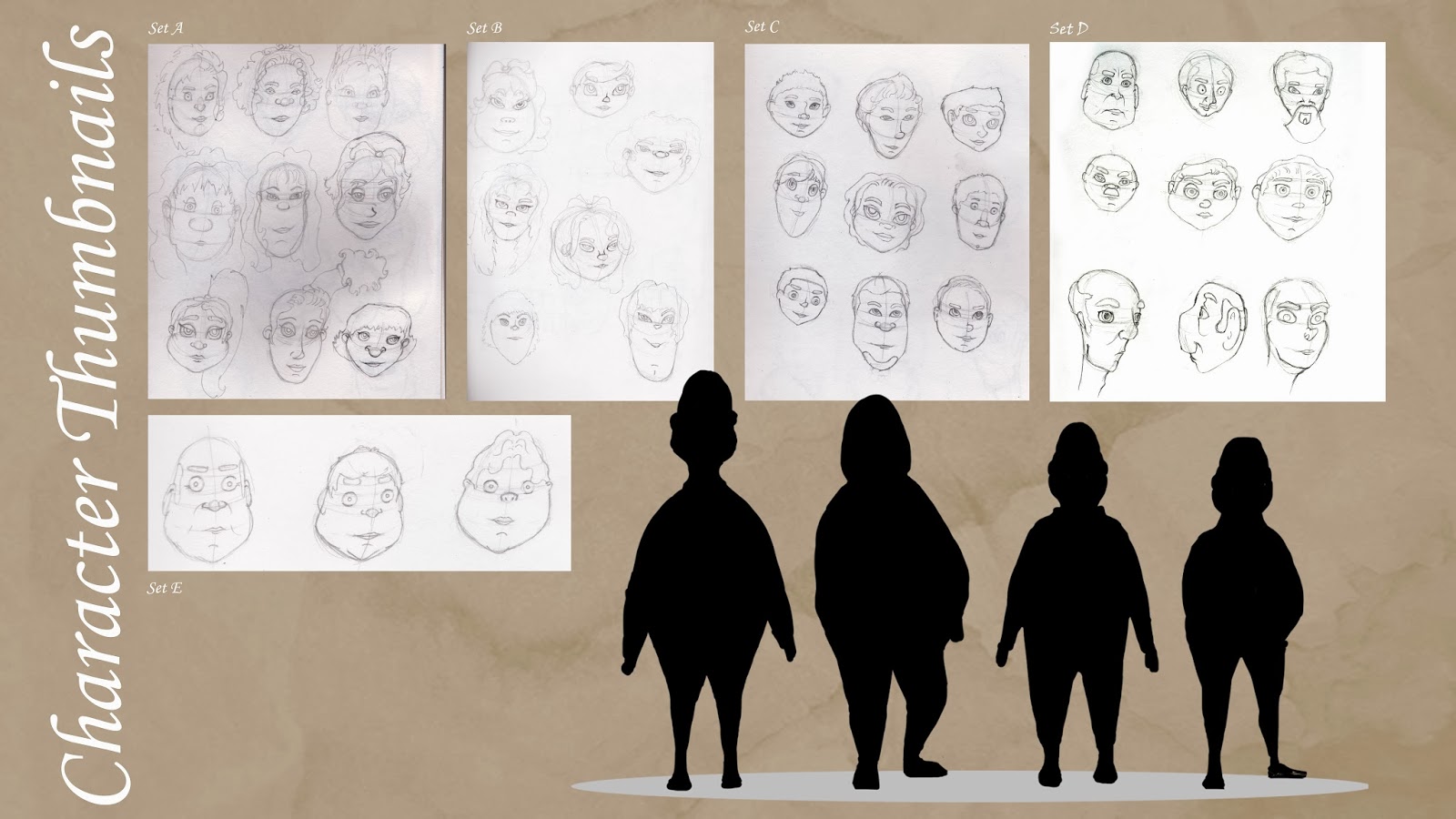 Peta-gaye Brown : Narrative project: Character thumbnails