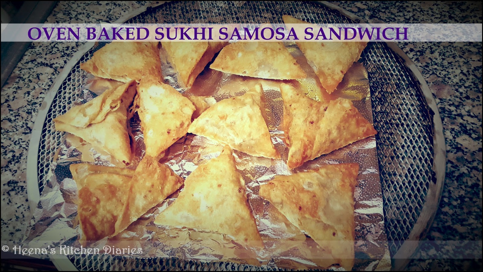 Heena's Kitchen Diaries: Oven Baked Sukhi Samosa Sandwich