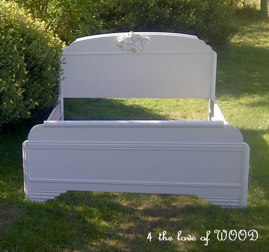 4 the love of wood: ROSE BED WITH A VENEER TIP - white vintage double ...