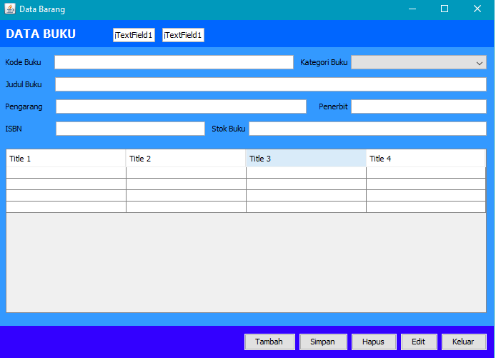 Contoh Program Perpustakaan Dengan JAVA - Dicha Spring Project