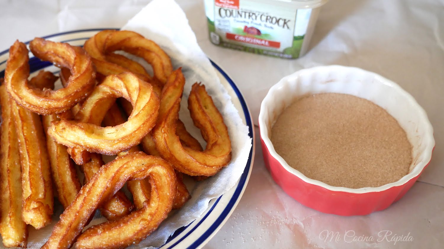 Churros con Azúcar y Canela