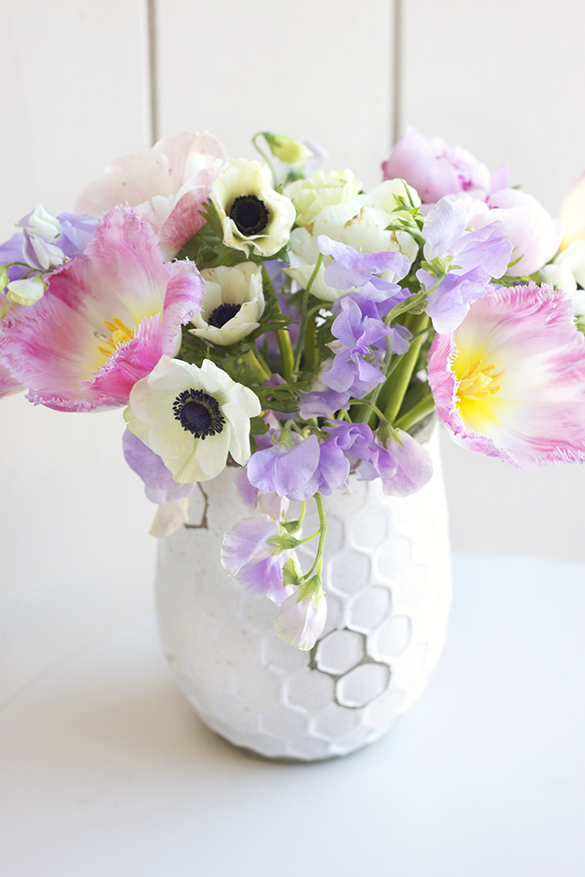 At Home Spring Flower Bouquet - Michaela Noelle Designs
