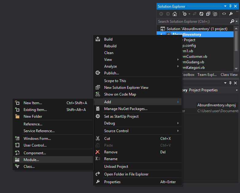 Hacklist's Web: Cara Membuat Modul Koneksi VB.NET dengan database Mysql pada xampp