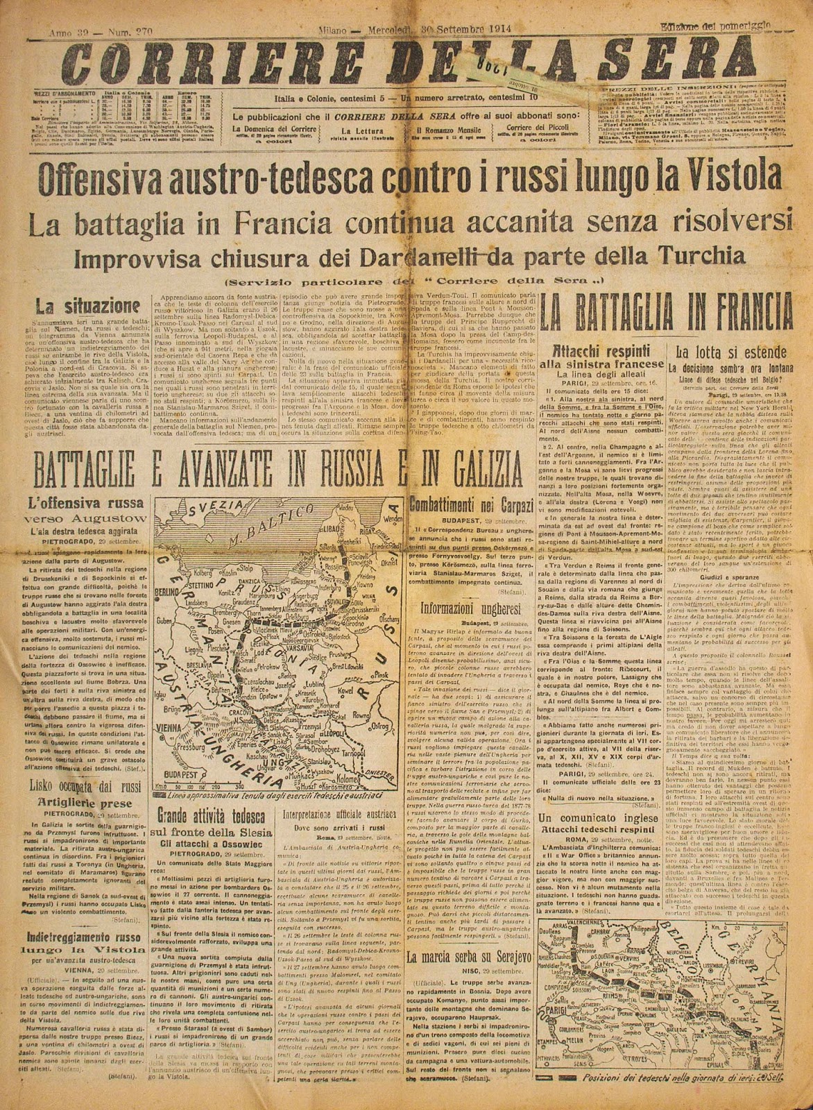 icoraggiosi: “Il Corriere della Sera negli anni 1914-1918”