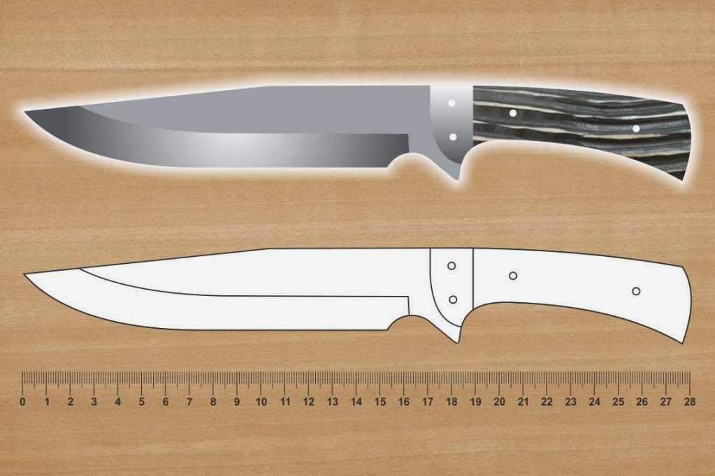 facón chico: Moldes de Cuchillos