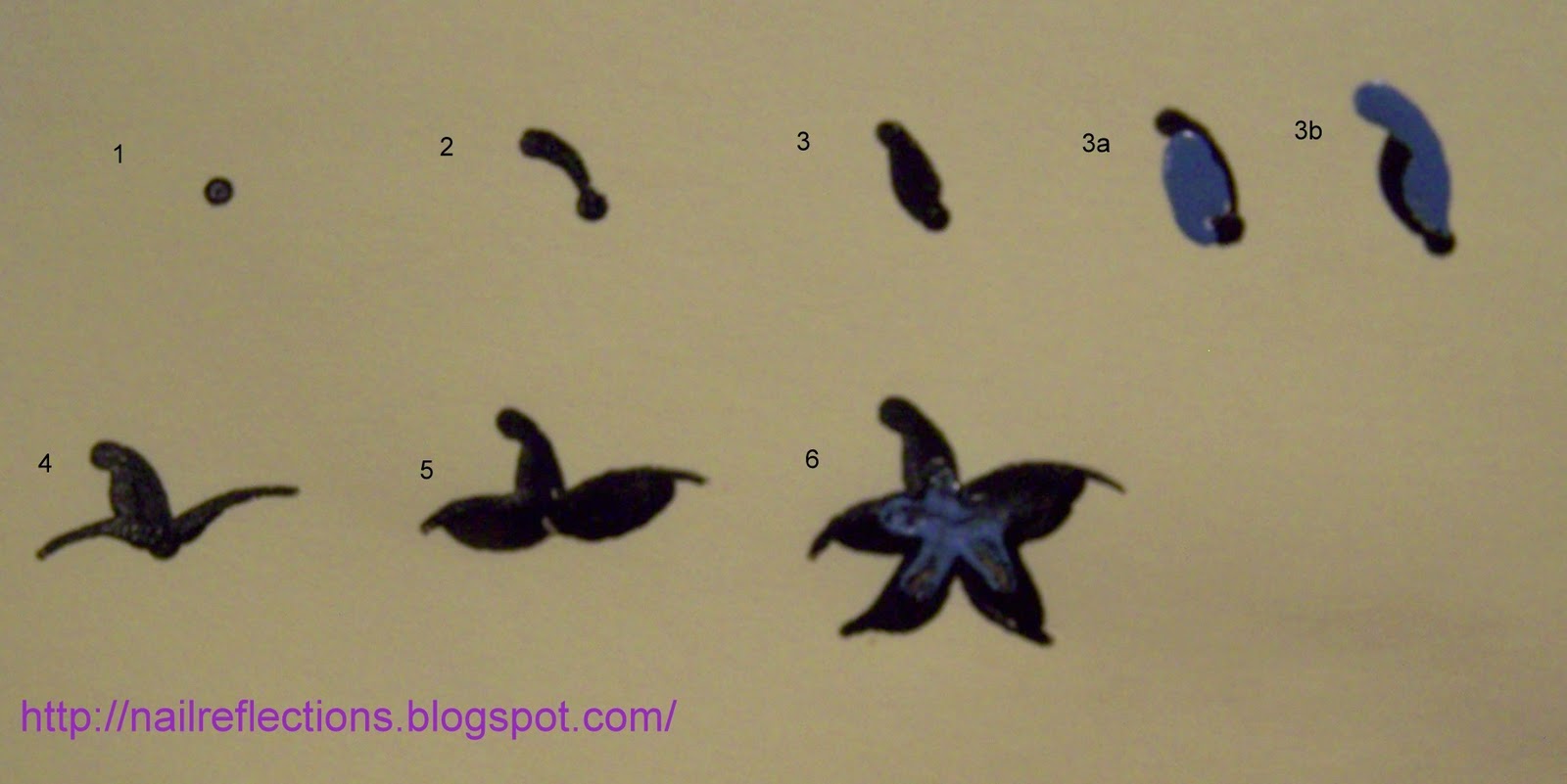 NailsLikeLace: Five-Point Flowers with Nail Reflections