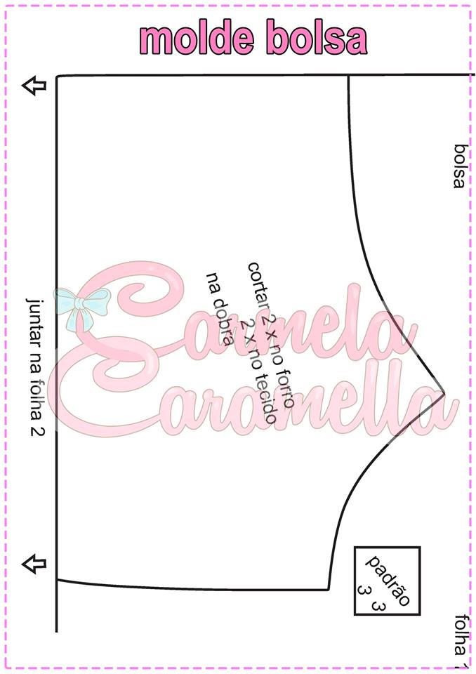 Molde de bolsa grátis - Feltro e moldes para artesanato