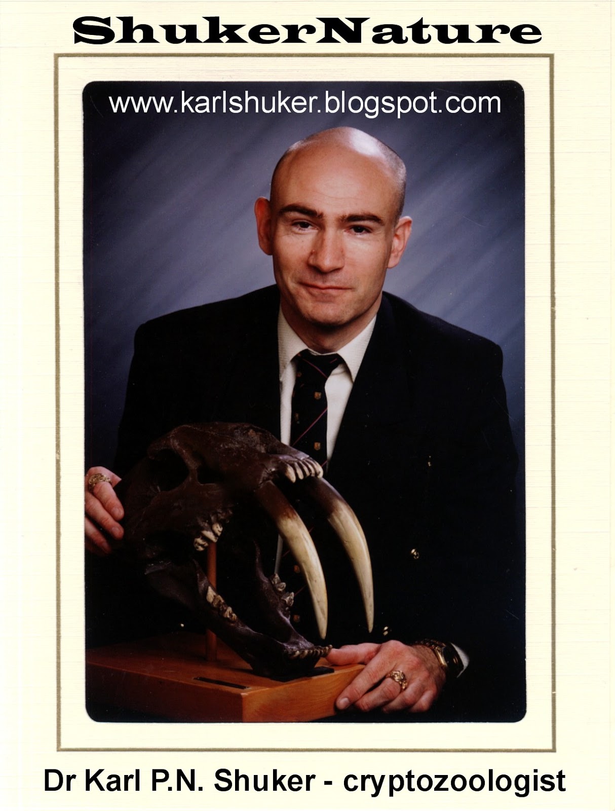 CRYPTOZOOLOGY ONLINE: Still on the Track: KARL SHUKER - DISCOVERING THE ...