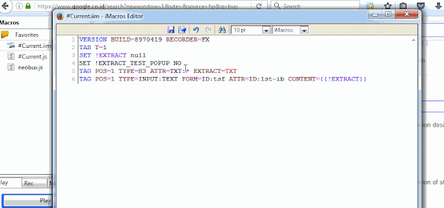 Contoh imacros EXTRACT NULL POPUP - Full version update