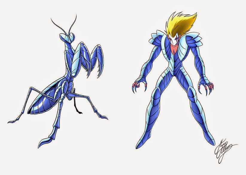 Saint Seiya by Elo: Virtud/Mantis (Angel Caido)