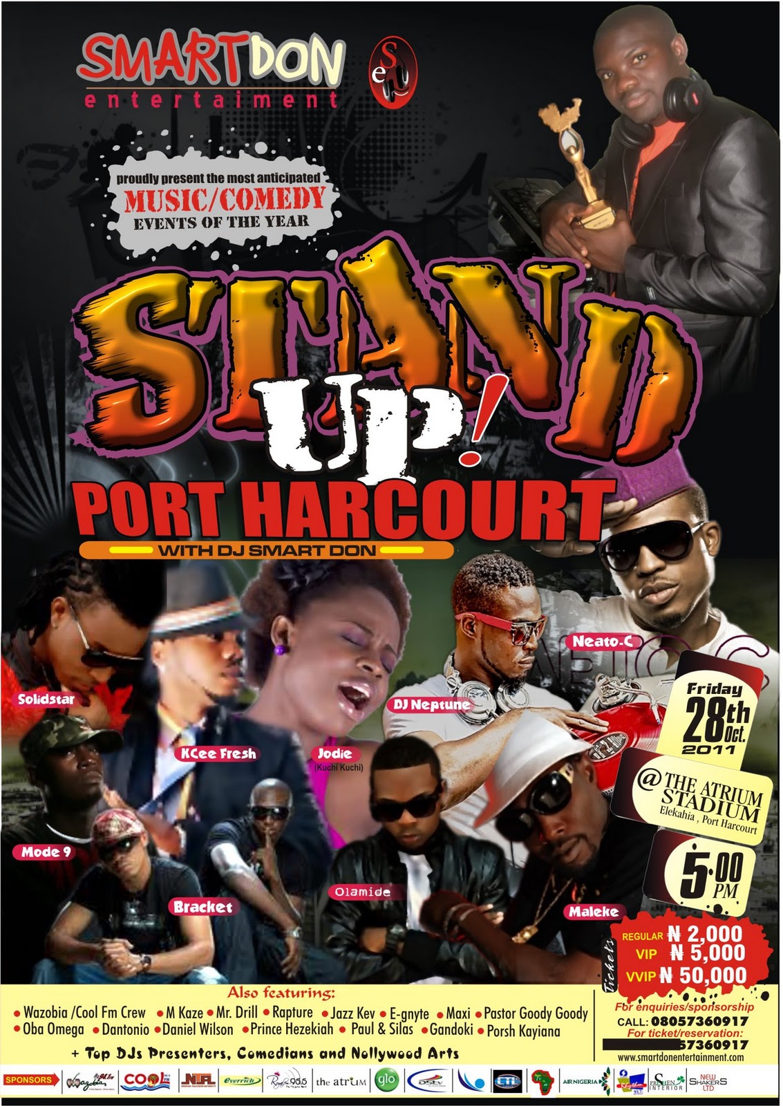 NAETO C, BRACKET, MODENINE, KCEE (OF KC PRESH) AND WAZOBIA/COOLFM CREW ...