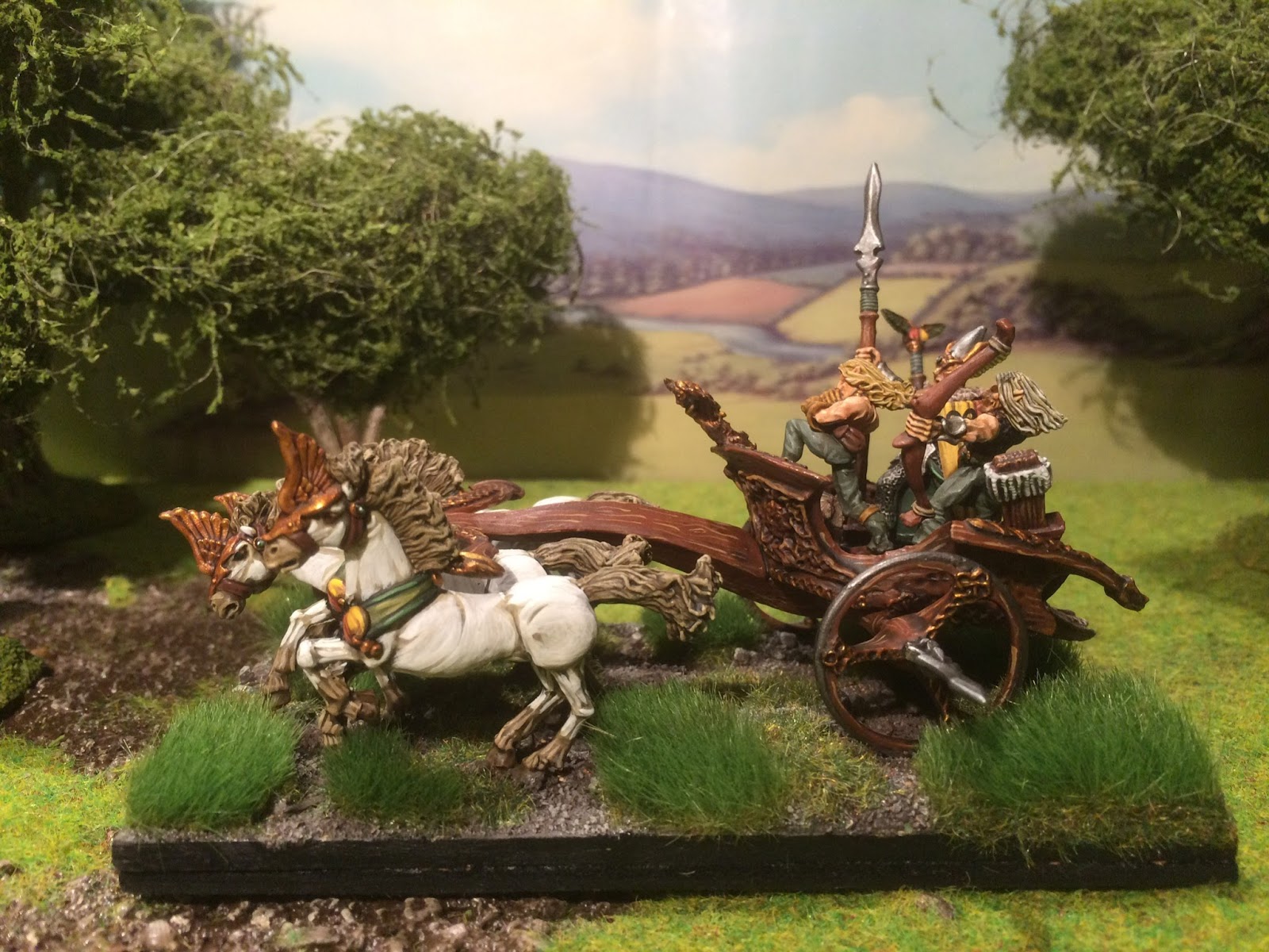 Andy's Wargaming Blog: Dragon Rampant Show Playtest with the Elves