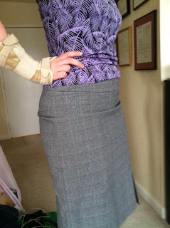 A Fabric Fixation: altering a pencil skirt