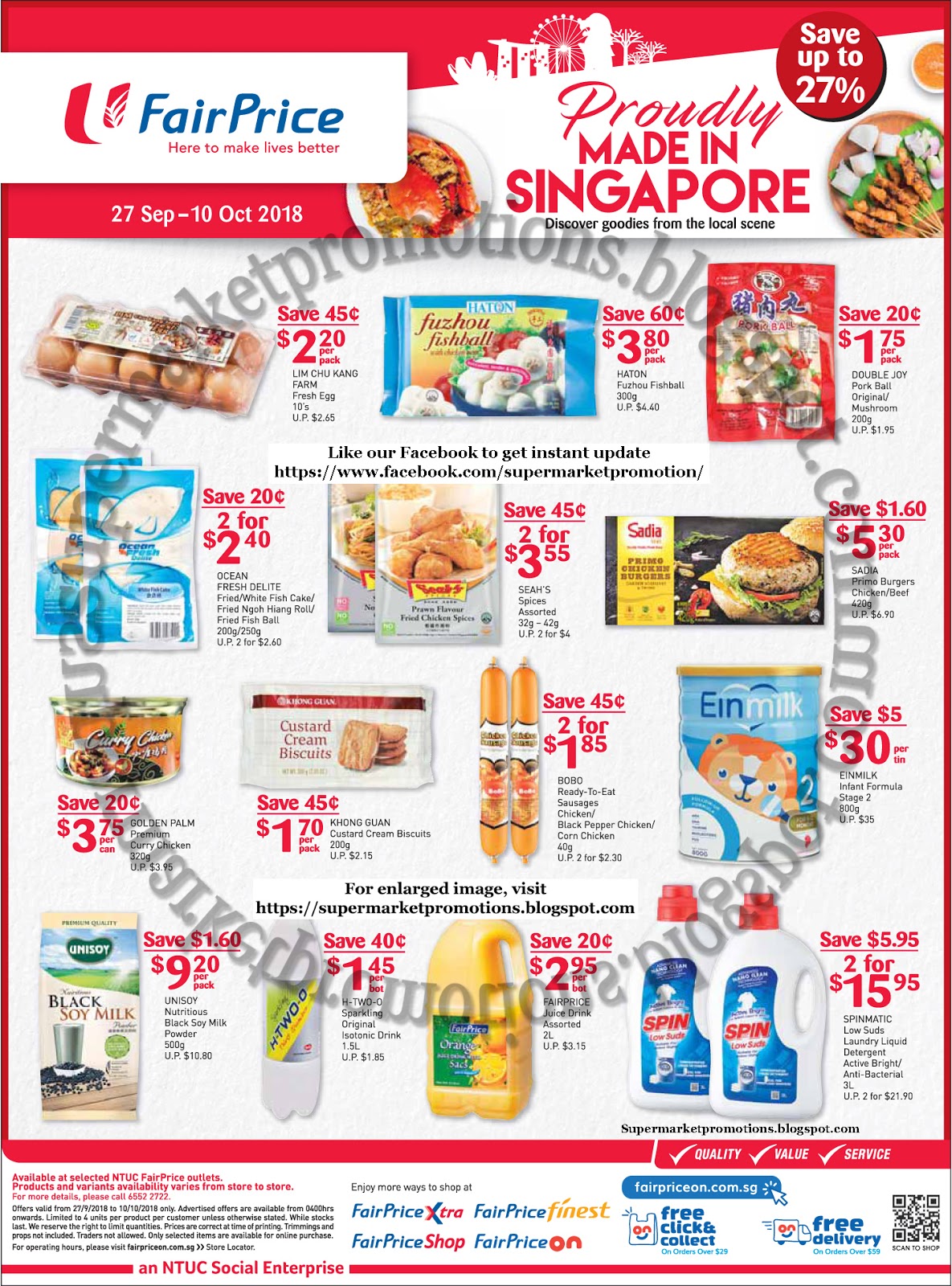 NTUC FairPrice Made In Singapore 27 September - 10 October 2018 ...