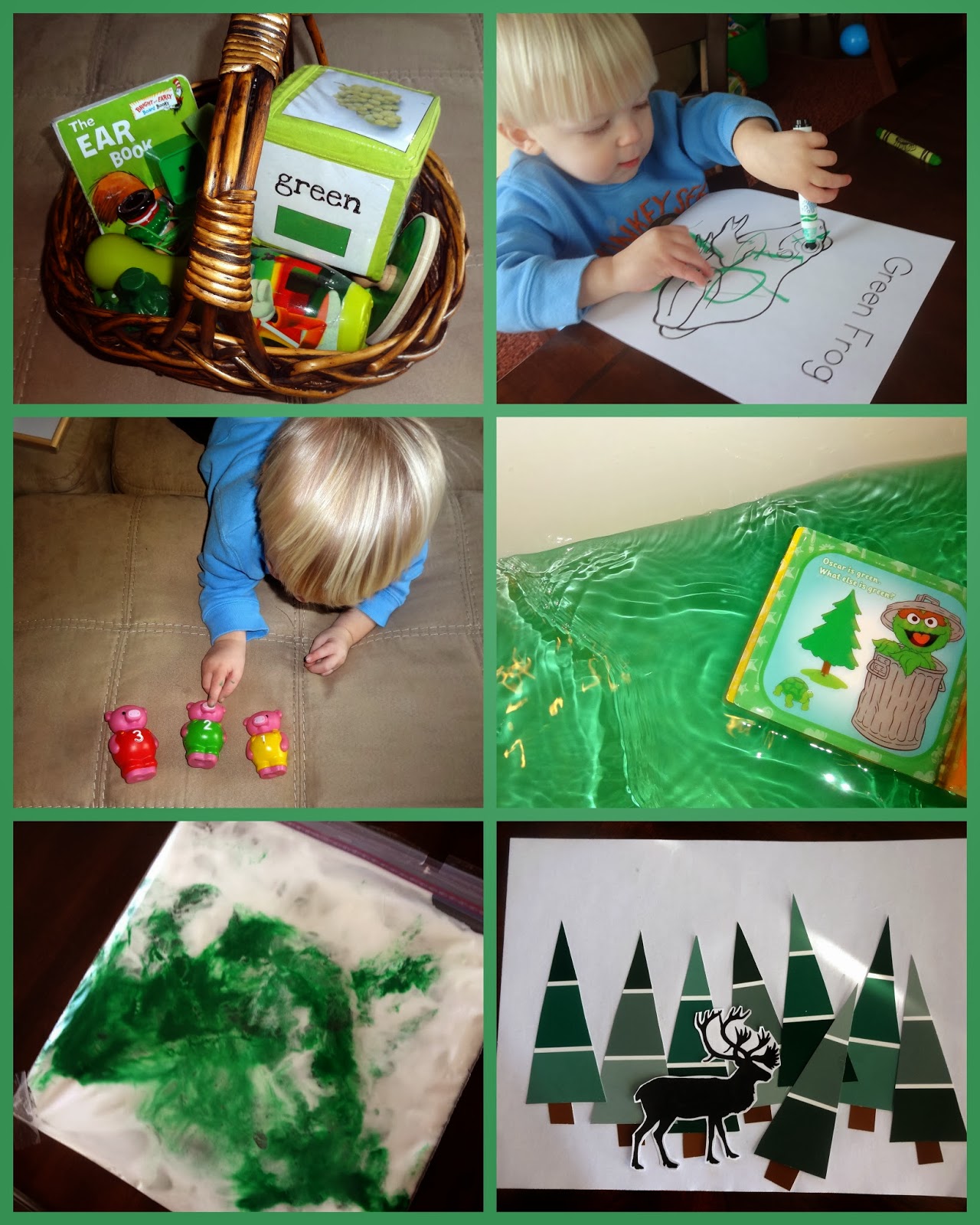 Mom's Tot School: The Color Green