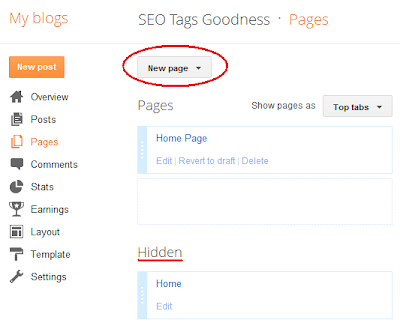 Creating a Blogger Static Home Page - Blogger Tips Pro