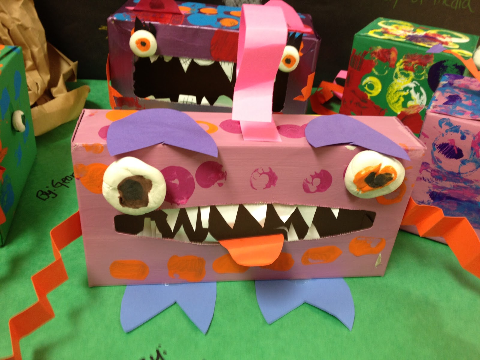Little Hands Create Big Art: Tissue Box Monsters