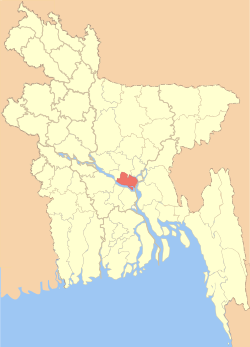 Munshiganj District: The Location Of Munshiganj In Bangladesh